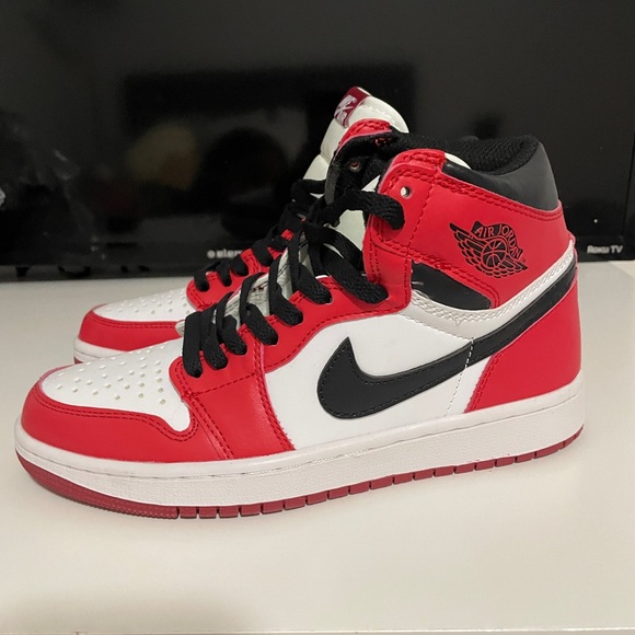 Nike | Shoes | Nike Air Jordan Retro High Red White Black | Poshmark